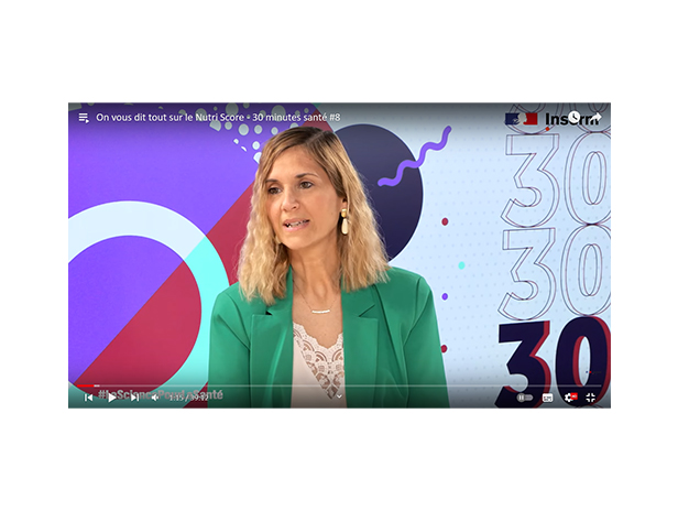 "On vous dit tout sur le Nutri Score" Mathilde Touvier dans l'émission Youtube de l'Inserm ...